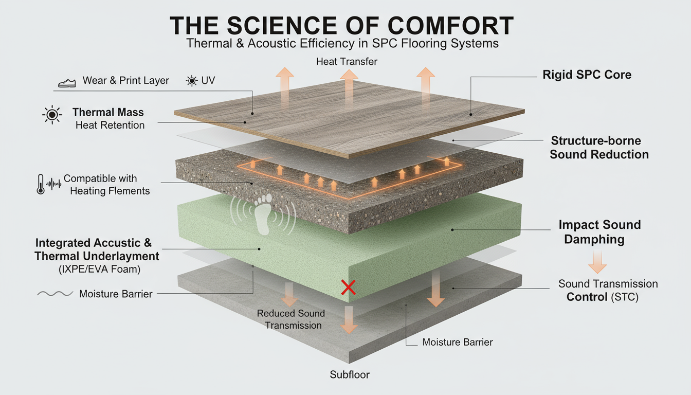 Argil Tiles Blog | SPC Flooring Systems: Thermal & Acoustic Comfort